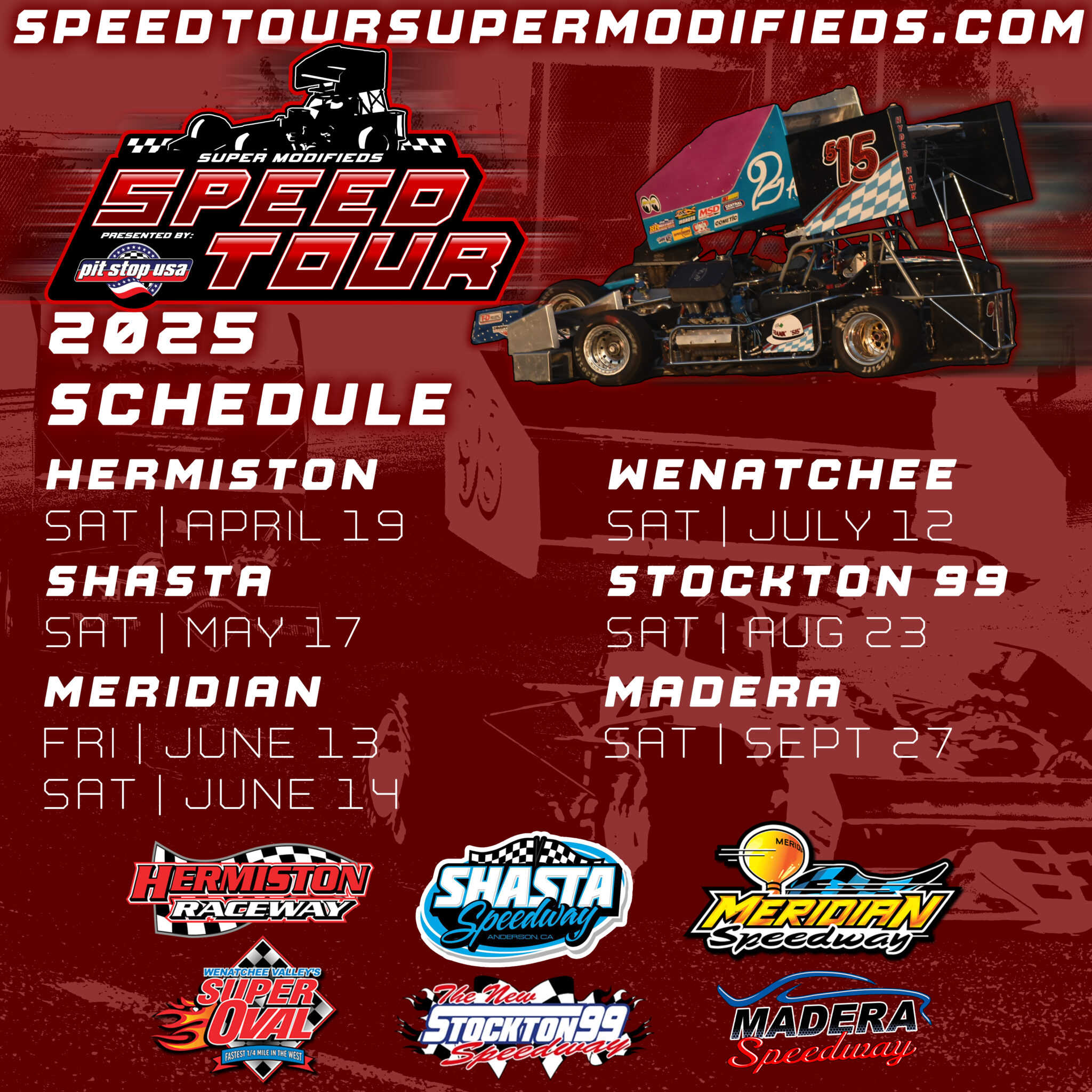 SPEED TOUR SUPER MODIFIEDS UNVEILS 2025 SCHEDULE OF EVENTS - Blakesley ...